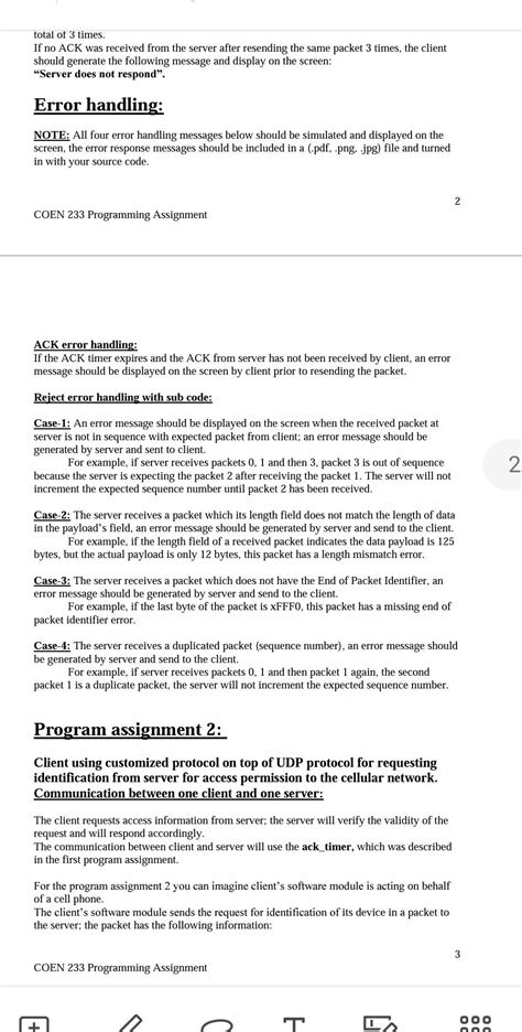 Solved Total Of Times If No ACK Was Received From The Chegg