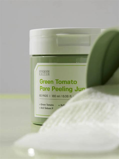 Sungboon Editor Green Tomato Pore Peeling Jumbo Pad Korean Skincare