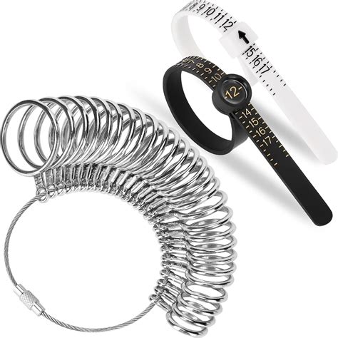 Ring Sizer Measuring Tool Kit Upgraded 27 Pcs Stainless