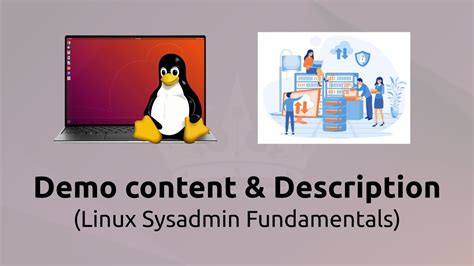 demo content and description of linux sysadmin fudamentals khmer