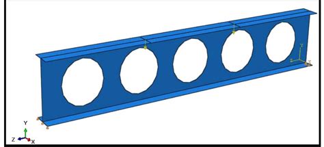 6 Fe Model Of Castellated Beam In Abaqus