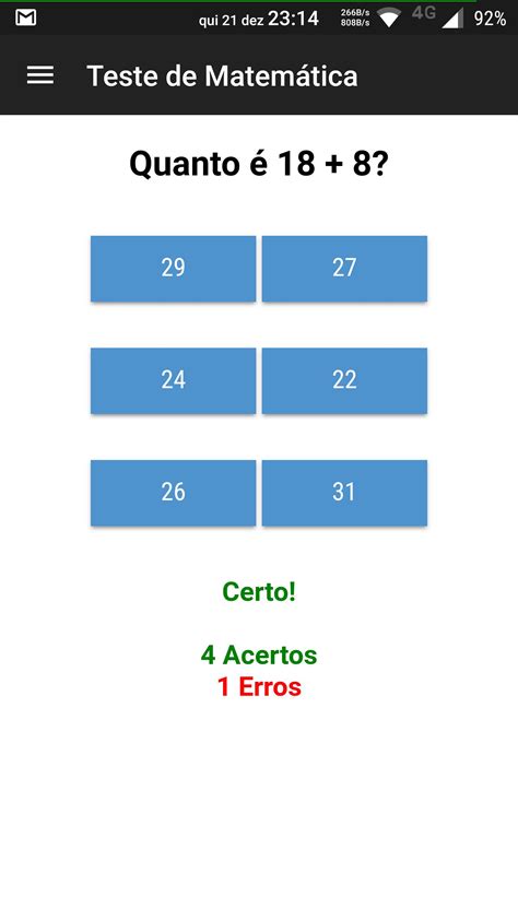 Android용 Teste De Matemática E 🔢 Apk 다운로드
