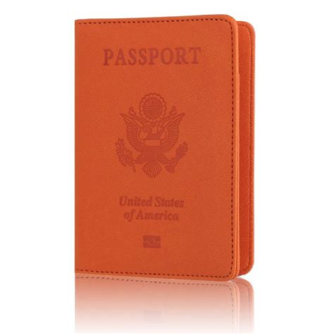 Leather Passport Holder Cover Leather Rfid Blocking Passport Wallet