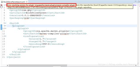Error Resolving Version For Plugin Orgapachemavenpluginsmaven Compiler Plugin From The