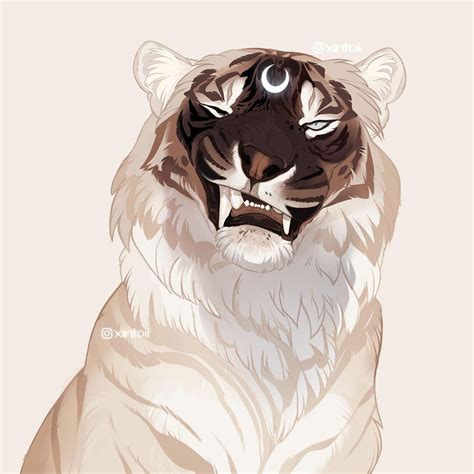 Tiger Roaring Tumblr Drawing