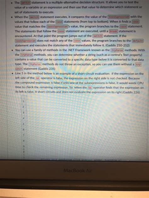 The Snitch Statement Is A Multiple Alternative