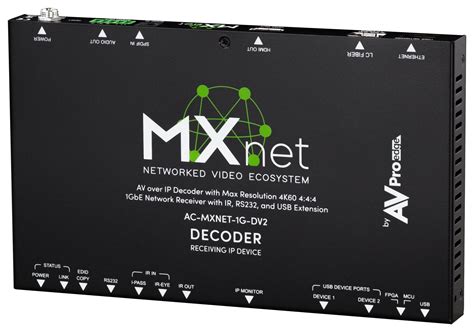 Mxnet 1g Evolution Ii Decoder Audio Visual Distributors