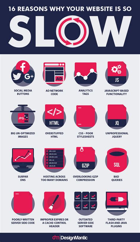 Reasons Your Website Is Slow Infographic Best Infographics