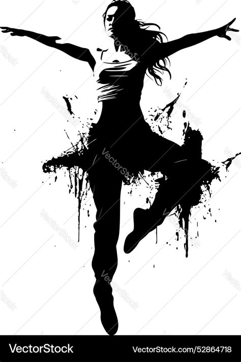 Melodic Movements Dance Icon Blissful Beats Soul Vector Image