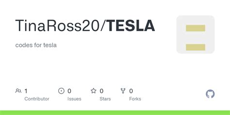 GitHub TinaRoss20 TESLA Codes For Tesla