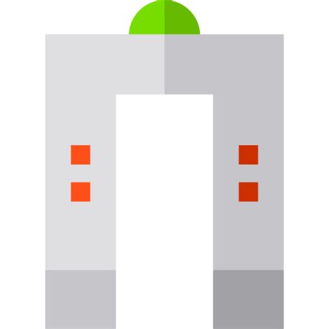 Metal Detector Basic Straight Flat Icon