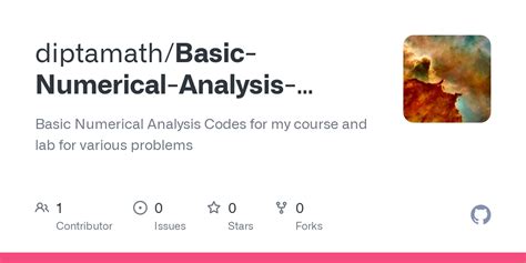 GitHub Diptamath Basic Numerical Analysis Codes Basic Numerical Analysis Codes For My Course