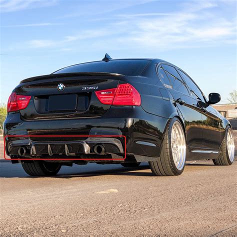 E90 Bmw Sedan Carbon Fiber Diffuser 2005 2013 Bayoptiks