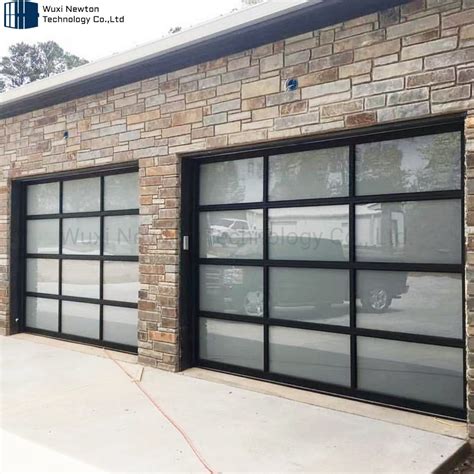 Automatic Overhead Modern Aluminum Glass Bifold Garage Doors