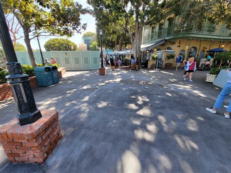 Some Construction Walls Removed From New Orleans Square In Disneyland