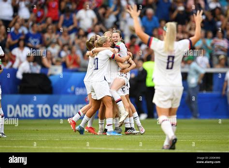 Winning Fifa Womens World Cup 2019 Final Stade De Lyon Hi Res Stock