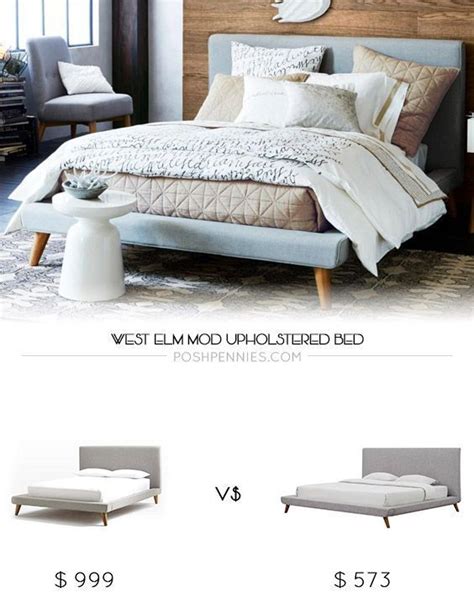 Get The Look West Elm Mod Upholstered Bed Lookalike West Elm Look
