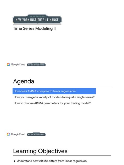 01 Time Series Modeling Ii Pdf Regression Analysis Autoregressive