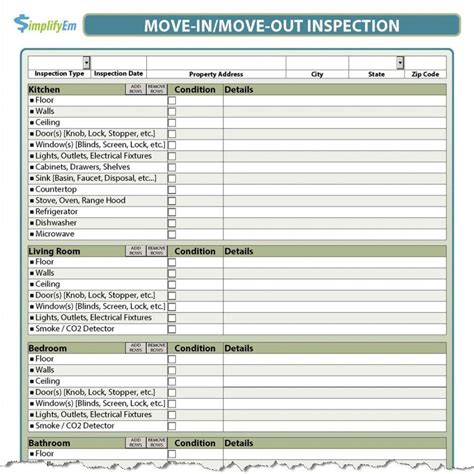 Move Out Inspection Checklist For Landlord Tereless