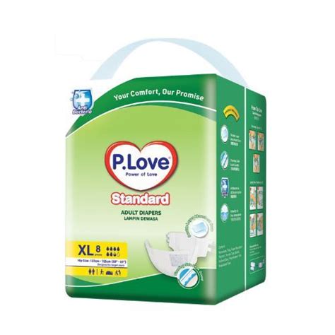 Tã Dán Người Lớn Plove Size Xl Vòng Bụng 127 155cm Gói 8 Miếng
