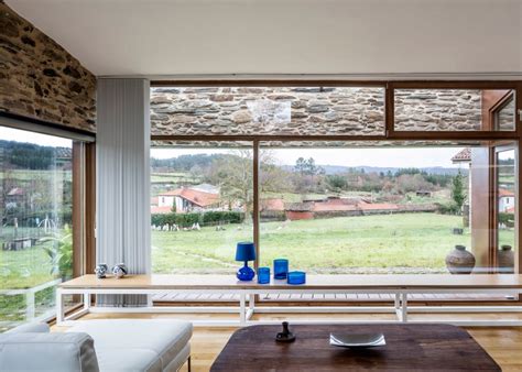 Stone Wine Cellar Converted Into Home By Cubus Arquitectura