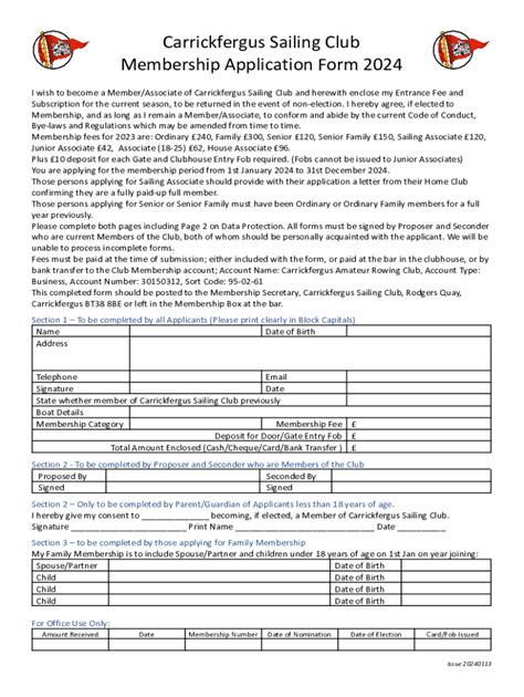 Fillable Online Csc Membership Application Form 2024 Fax Email Print Pdffiller