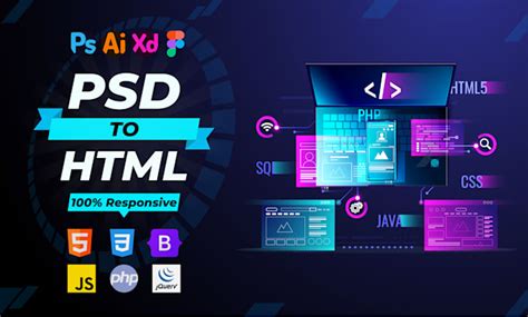 Convert Psd To Htmlcss Bootstrap Responsive Website Design By