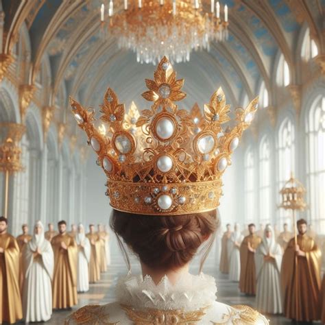 Premium Photo A Woman Wearing A Crown With The Word Quot I Think Quot