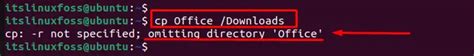 What Does “cp Omitting Directory” Mean Its Linux Foss
