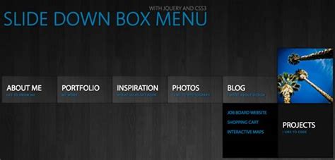 menú con slider animado con jquerry y css3 kabytes