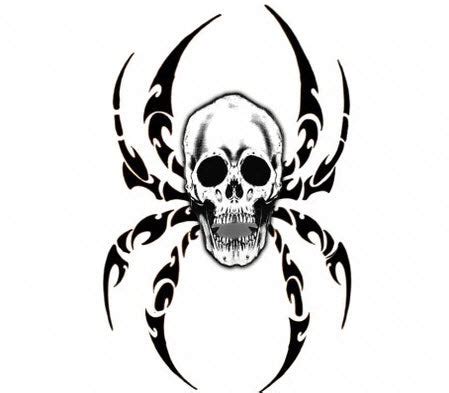 Skull Spider Tattoos