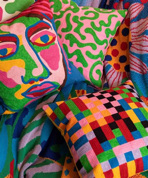 Zander Schlacter Colorful Throw Pillows Funky Pillows Funky Throw