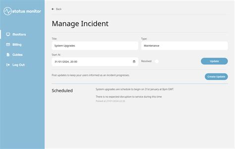 Status Monitoring And Alerting Status Monitor Scc