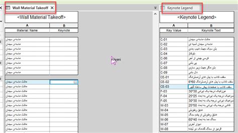 keynote in schedule autodesk community