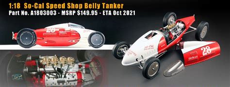 118 Acme So Cal Ford Speed Shop Belly Tanker Diecast Car Model Limited