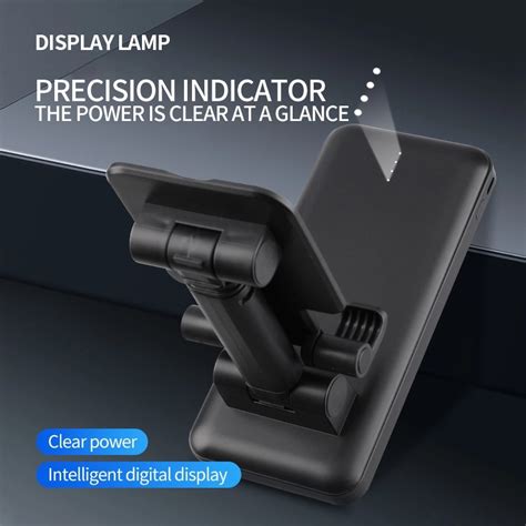 Folding Mobile Stand Holder Power Bank Built In 4 Cables From China