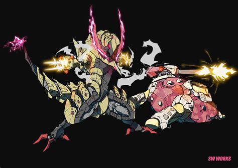 Artstation Haxorus Evolutionary Tree And Shuckle Mega Evolution