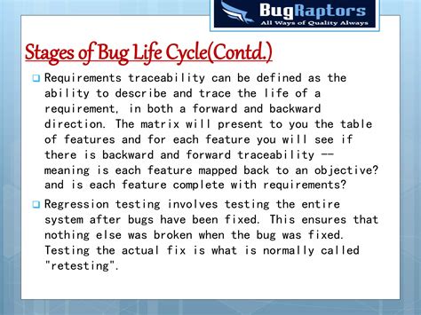 Bug Life Cycle Pptx