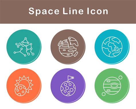 Space Vector Icon Set 21432066 Vector Art At Vecteezy