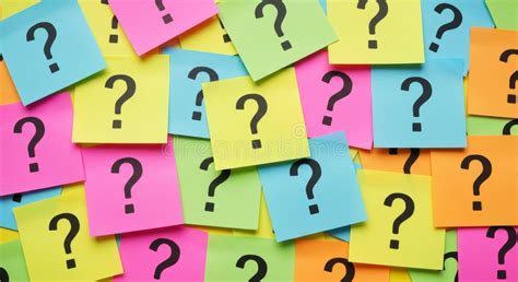 Colorful Question Marks On Sticky Notes A Collection Of Colorful Sticky