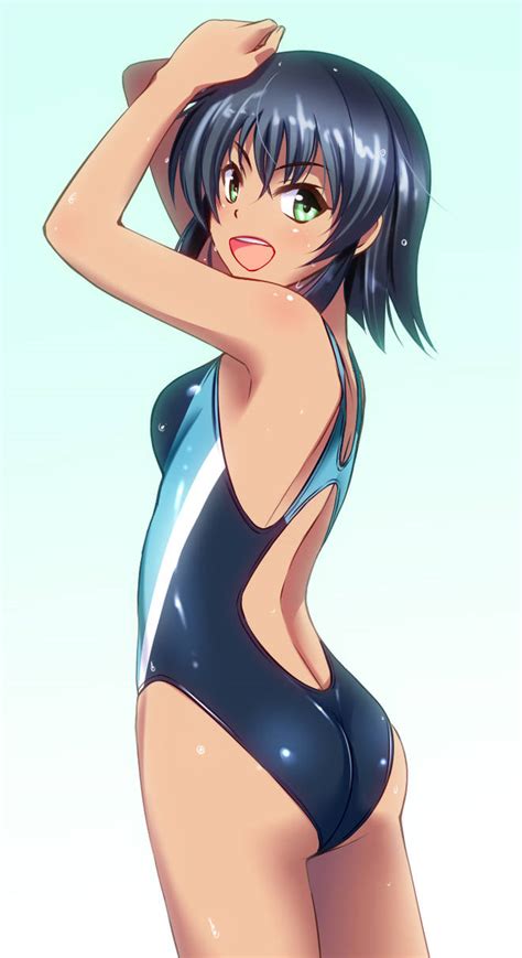 Anime Girl In One Piece Swimsuit By Demongirl289 On Deviantart