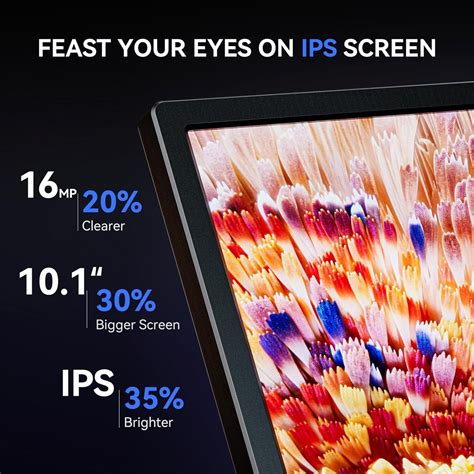 Tomlov Dm202 Microscópio Digital De Moeda De 101 Polegadas 16mp Hdmi Lcd Visão Completa Com