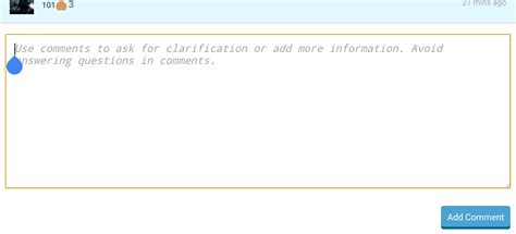 How To Use Textarea Resize Icon In Comments On Galaxy S5 Meta Stack