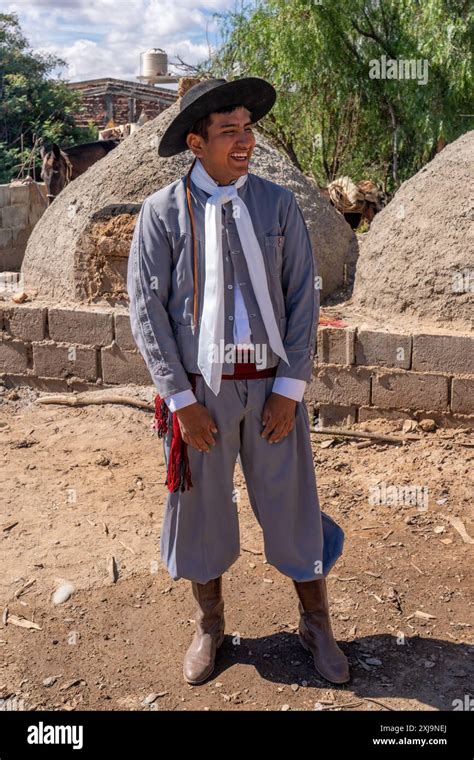 A Young Gaucho In His Traditional Outfit Including The Bombacha Trousers In Cachi Argentina