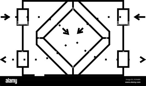 Heat Recovery Ventilation Hrv Line Icon Vector Illustration Stock