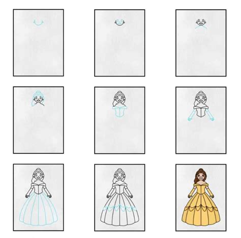 20 Easy And Cute Belle Drawing Ideas Drawing Photos