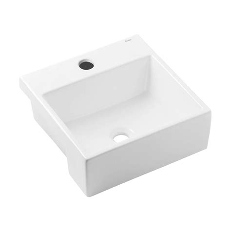 Bacha De Semiempotrar Modelo Basic Q2 41x41 Cm Color Blanco — Castro