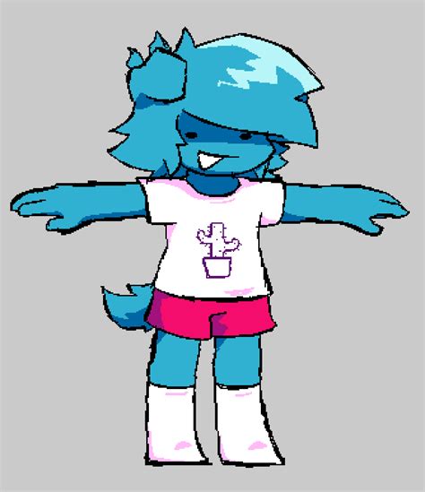Minus Blue Bf T Pose By Murasaki Yokuutsu On Newgrounds