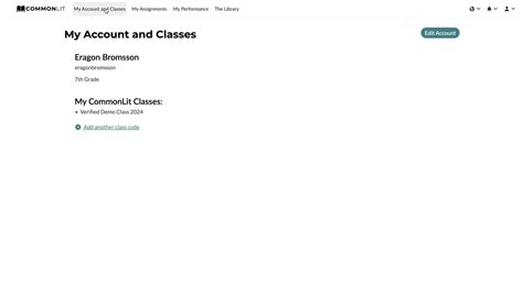 How Can A Student With An Existing Account Add Another Class Code To