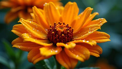 Free Radiant Amber Petals Image Marigold Orange Flower Download